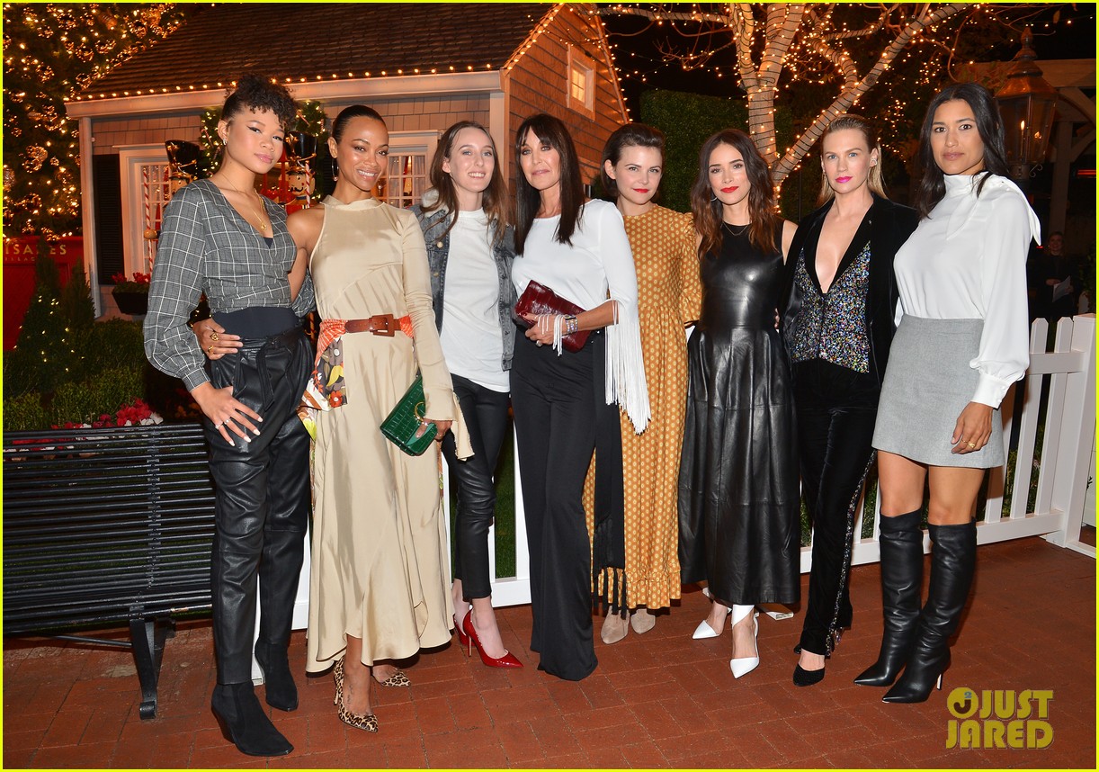 Zoe Saldana & Hubby Marco Perego Couple Up at Tamara Mellon Shop ...