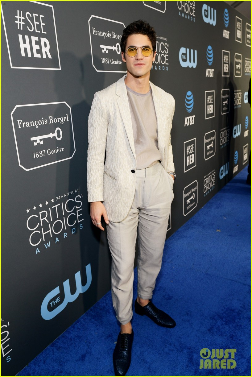 Darren Criss Joins the 'Versace' Cast at Critics' Choice Awards 2019 ...