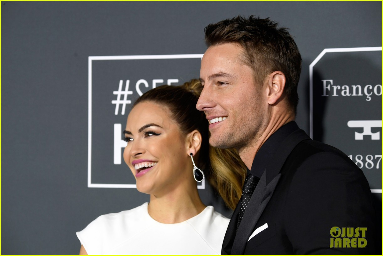 Justin Hartley & Wife Chrishell Hartley Walk the Critics' Choice Awards ...