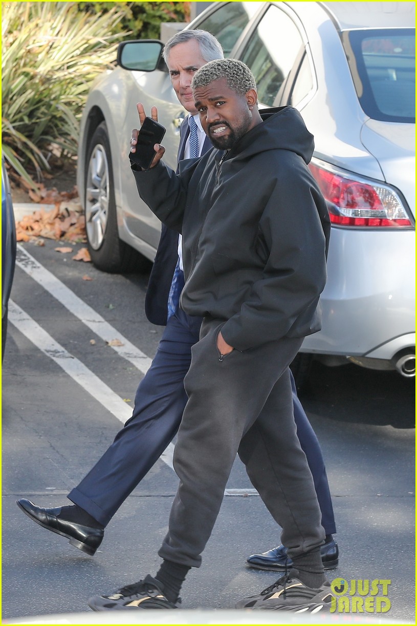 Kanye West Is in Good Spirits While Heading to the Studio in LA: Photo ...