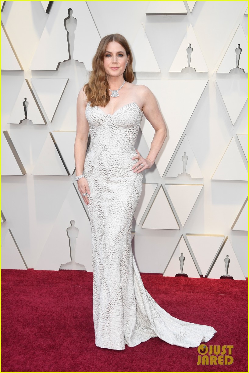 Amy Adams Walks Oscars 2019 Red Carpet, Celebrates Her Sixth Academy ...