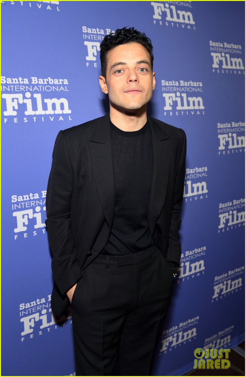 Rami Malek Gets Support From Lucy Boynton at Santa Barbara Film ...
