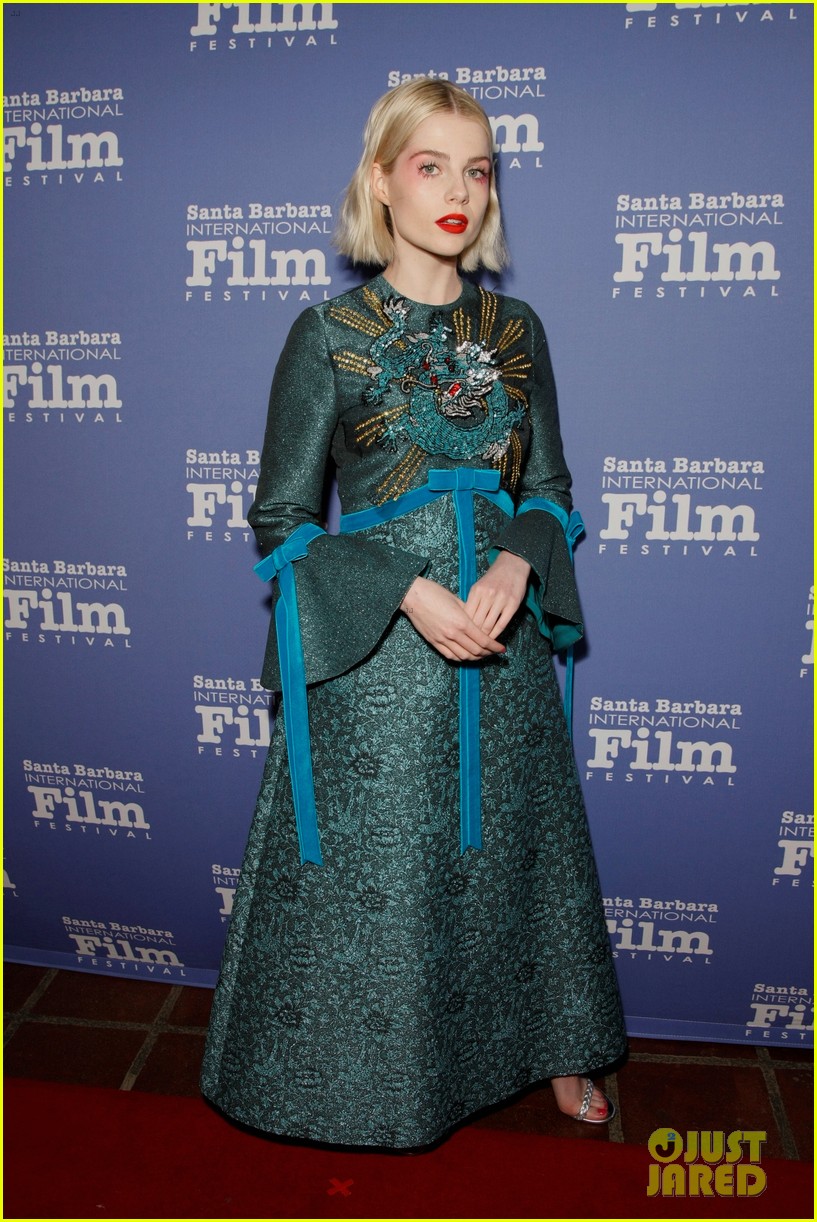 Rami Malek Gets Support From Lucy Boynton at Santa Barbara Film ...