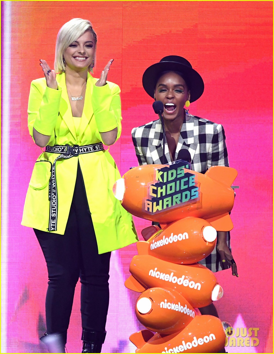 Bebe Rexha Sports Neon Outfit for Kids' Choice Awards 2019: Photo ...