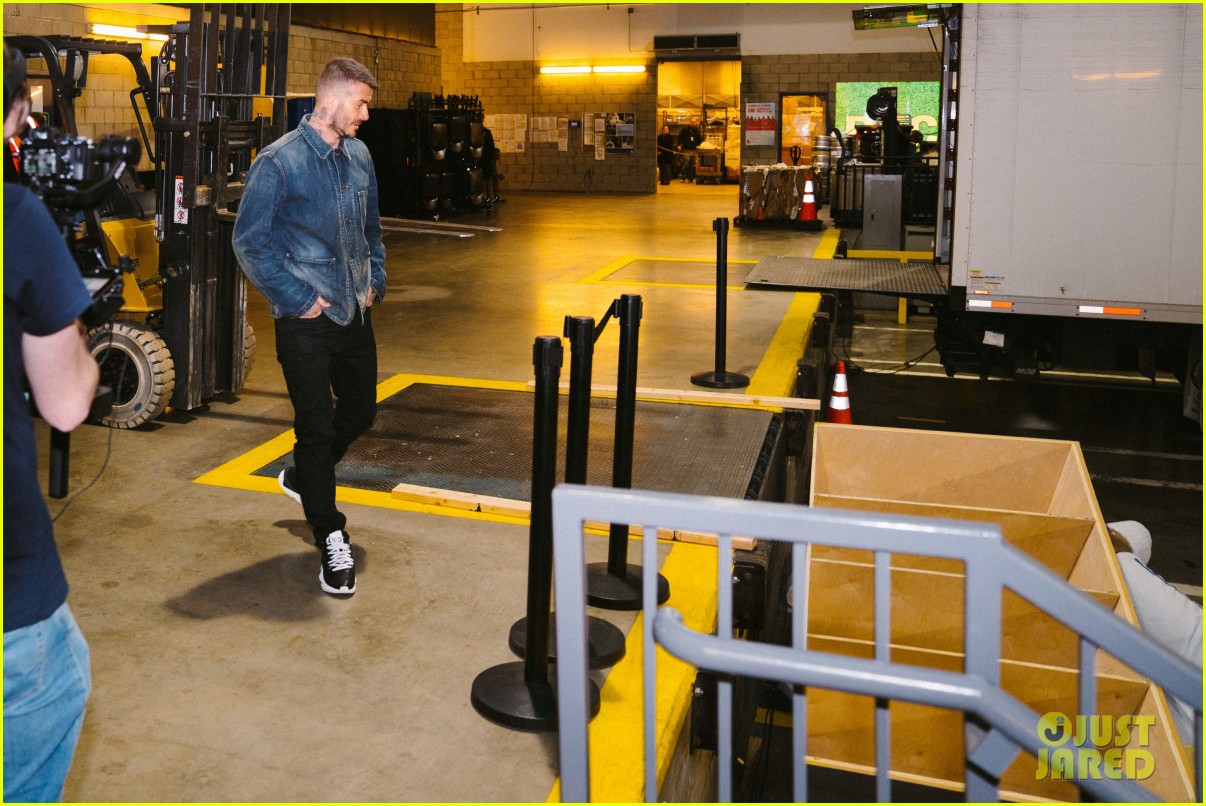 James Corden Pranks David Beckham With Hideous Statue of Himself ...