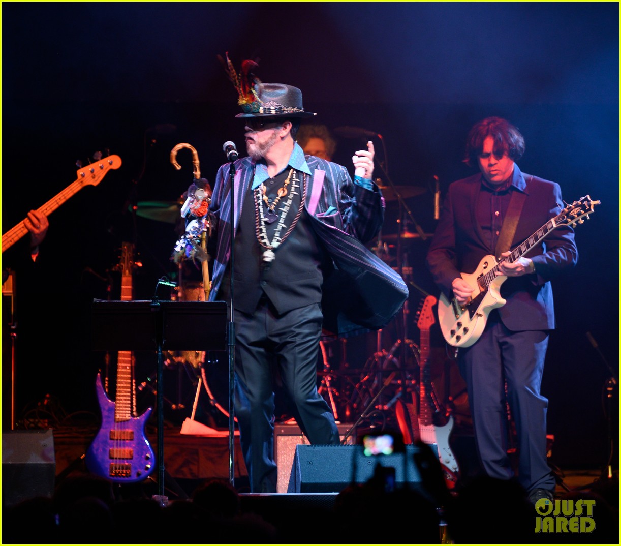 Patrick Wilson & Stephen Colbert Rock Out at Glitter Ball in Montclair ...