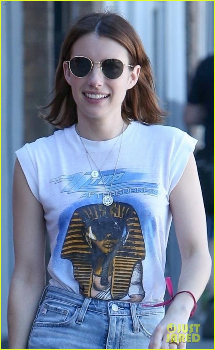 Emma Roberts Meets Up with a Friend for Lunch: Photo 4258515 | Emma ...