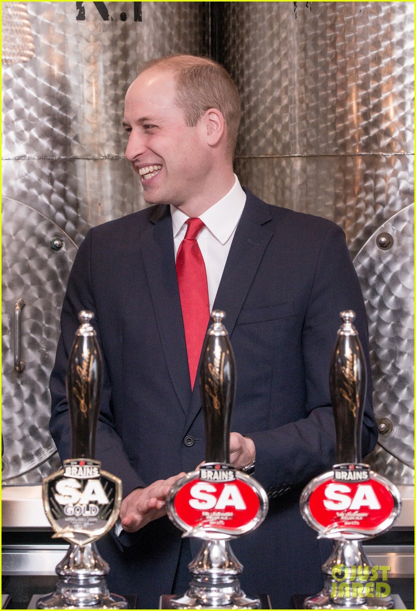 Prince William Takes Tour of New Brains Dragon Brewery in Wales: Photo ...