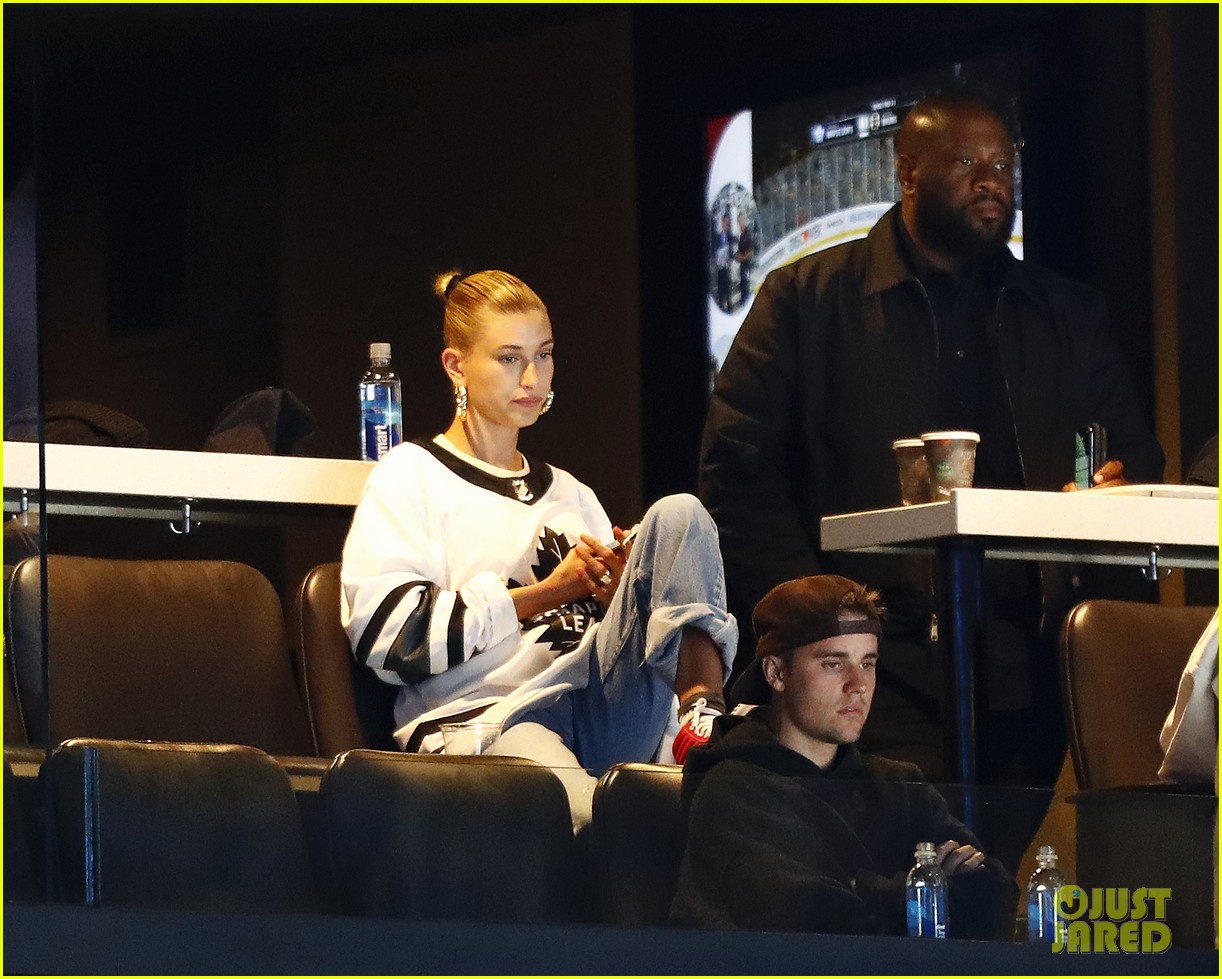 Hailey Bieber Consoles Justin Bieber As Toronto Maple Leafs Lose