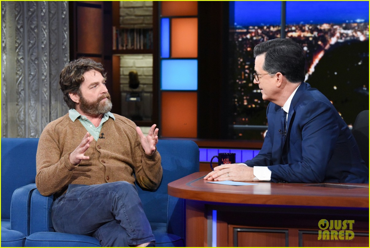 Zach Galifianakis & Stephen Colbert Fight Over Barbecue Sauce?!: Photo ...