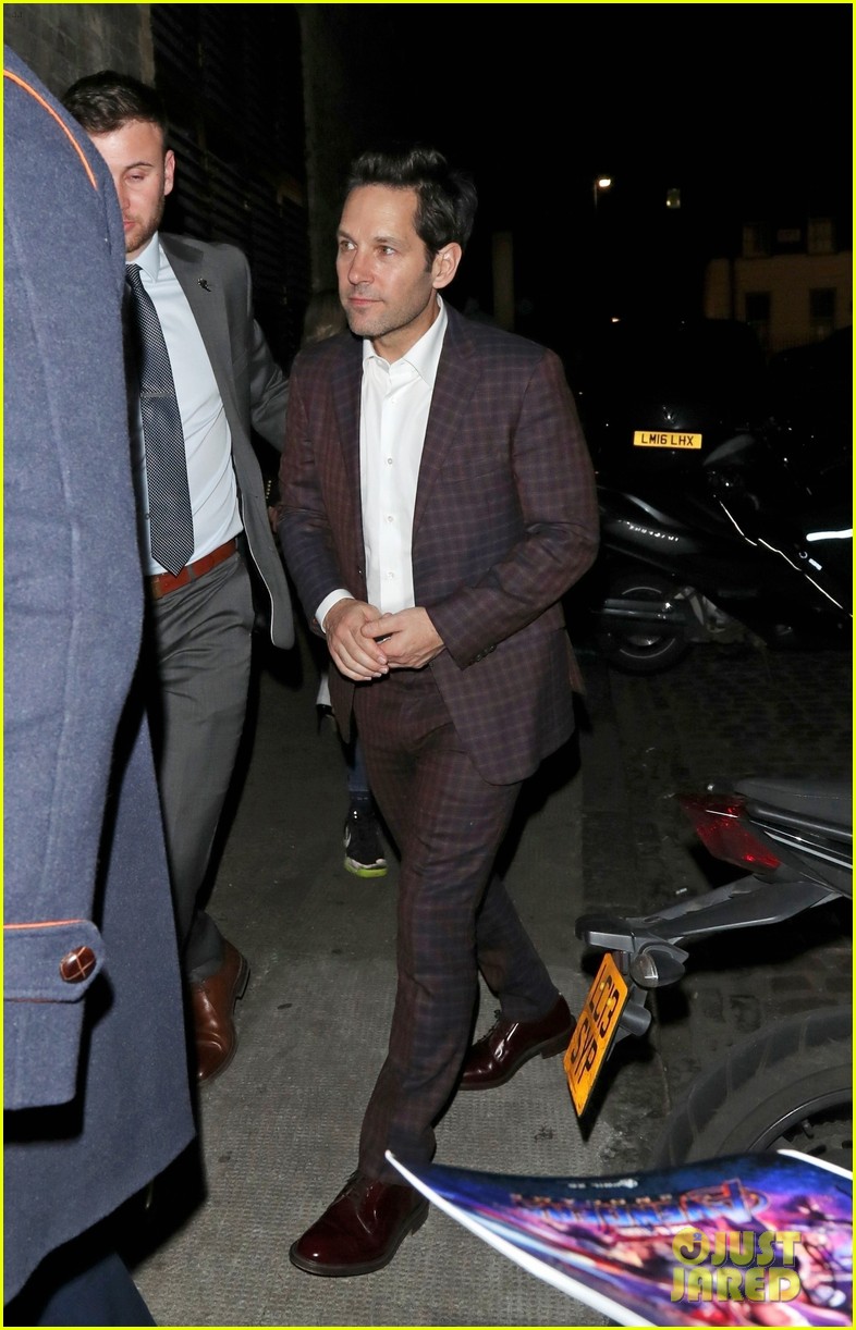 Paul Rudd Enjoys a Night Out in London While Promoting 'Avengers ...