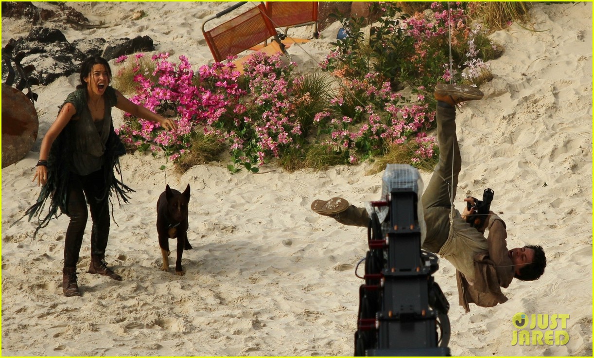 Dylan O'Brien Dangles Upside Down While Filming 'Monster Problems' in ...