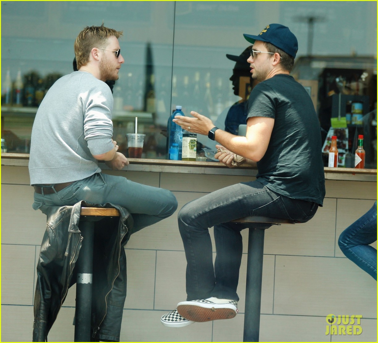 Patrick J. Adams Meets Up with Pal Jake McDorman for Lunch: Photo ...