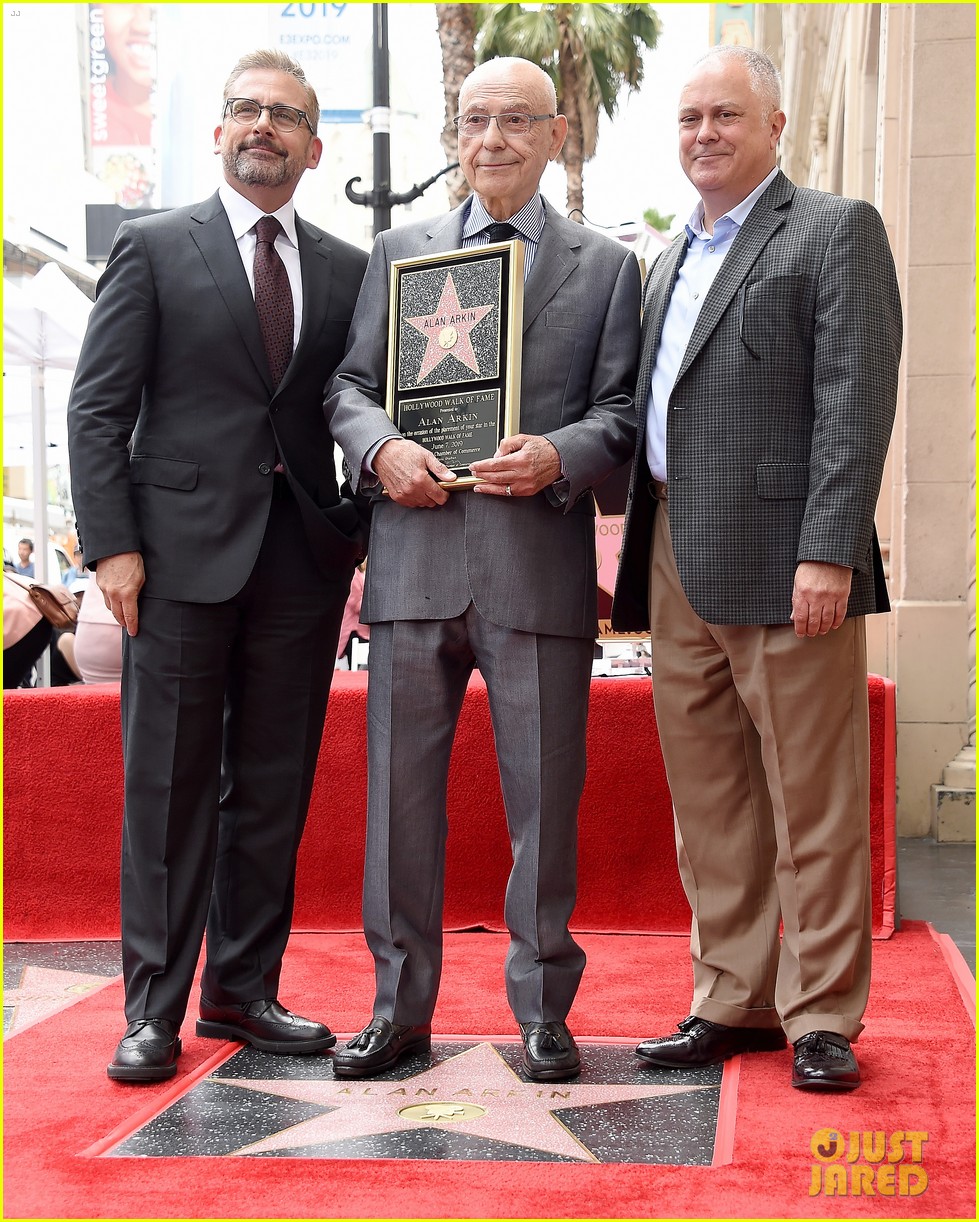 Steve Carell Supports Alan Arkin at Hollywood Walk of Fame Ceremony ...