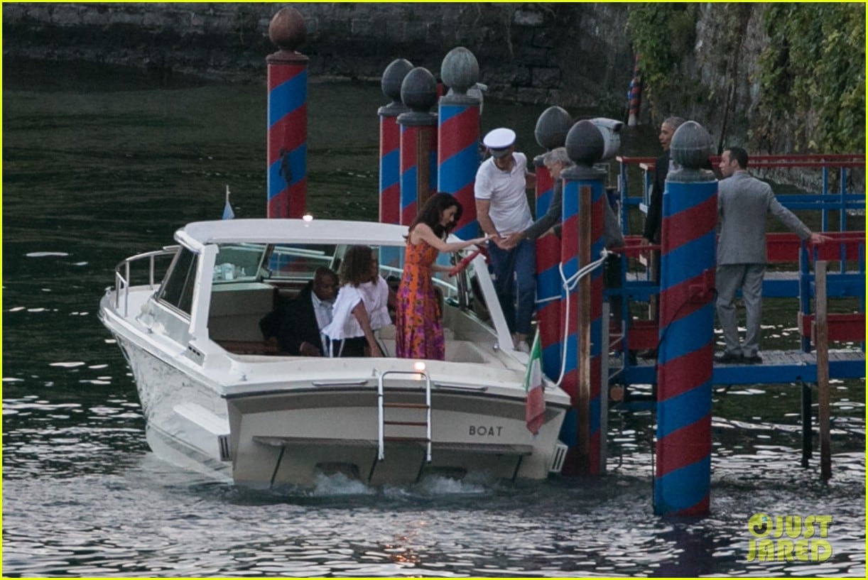 George Clooney & Barack Obama Hang Out Together in Italy!: Photo ...