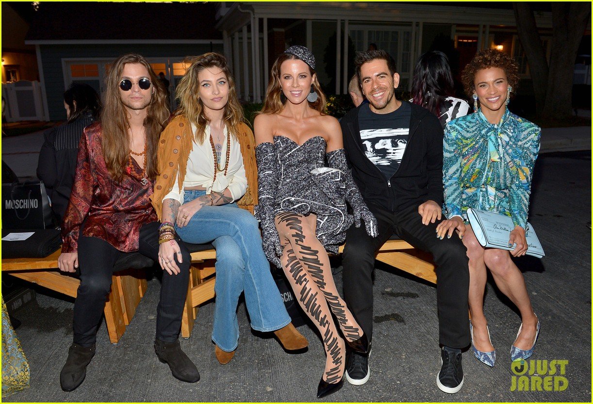 Kate Beckinsale Stuns in Steel Gray at Moschino's Fashion Show in LA ...