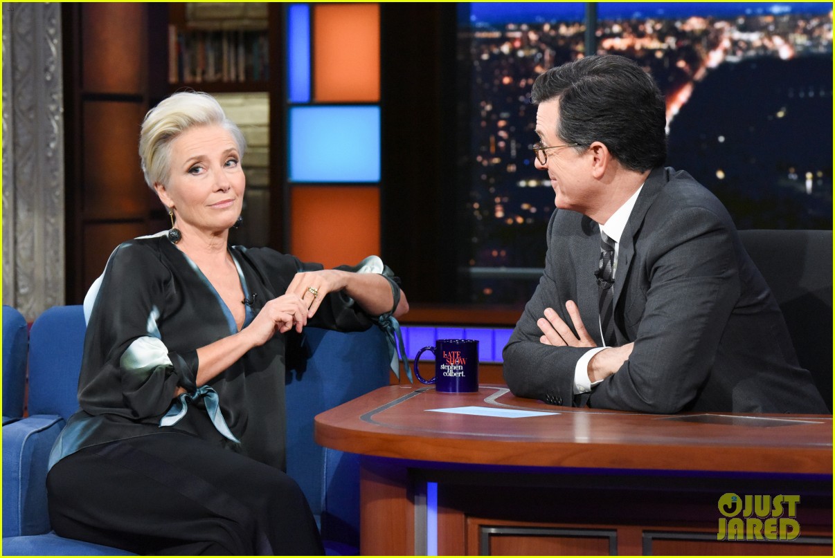 Emma Thompson Teases Stephen Colbert Over The Lack Of Female Late-Night ...