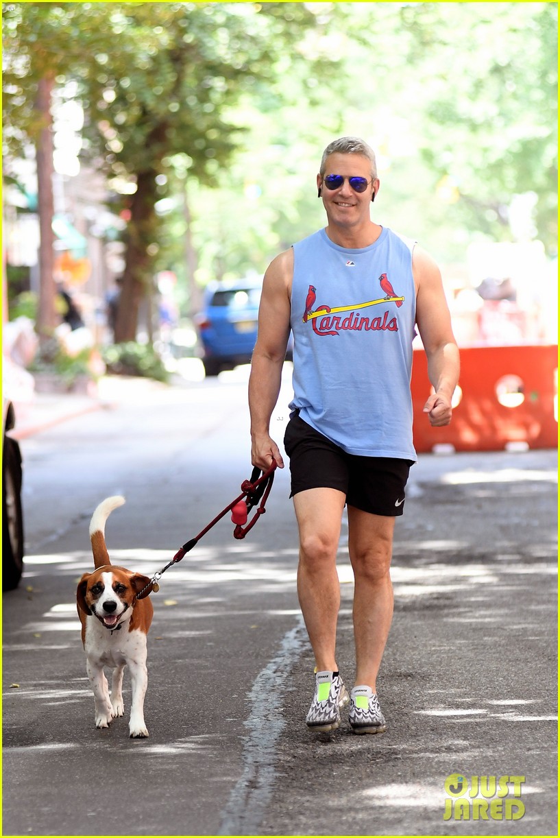 Andy Cohen Shows Off Buff Summer Bod While Walking His Dog: Photo ...
