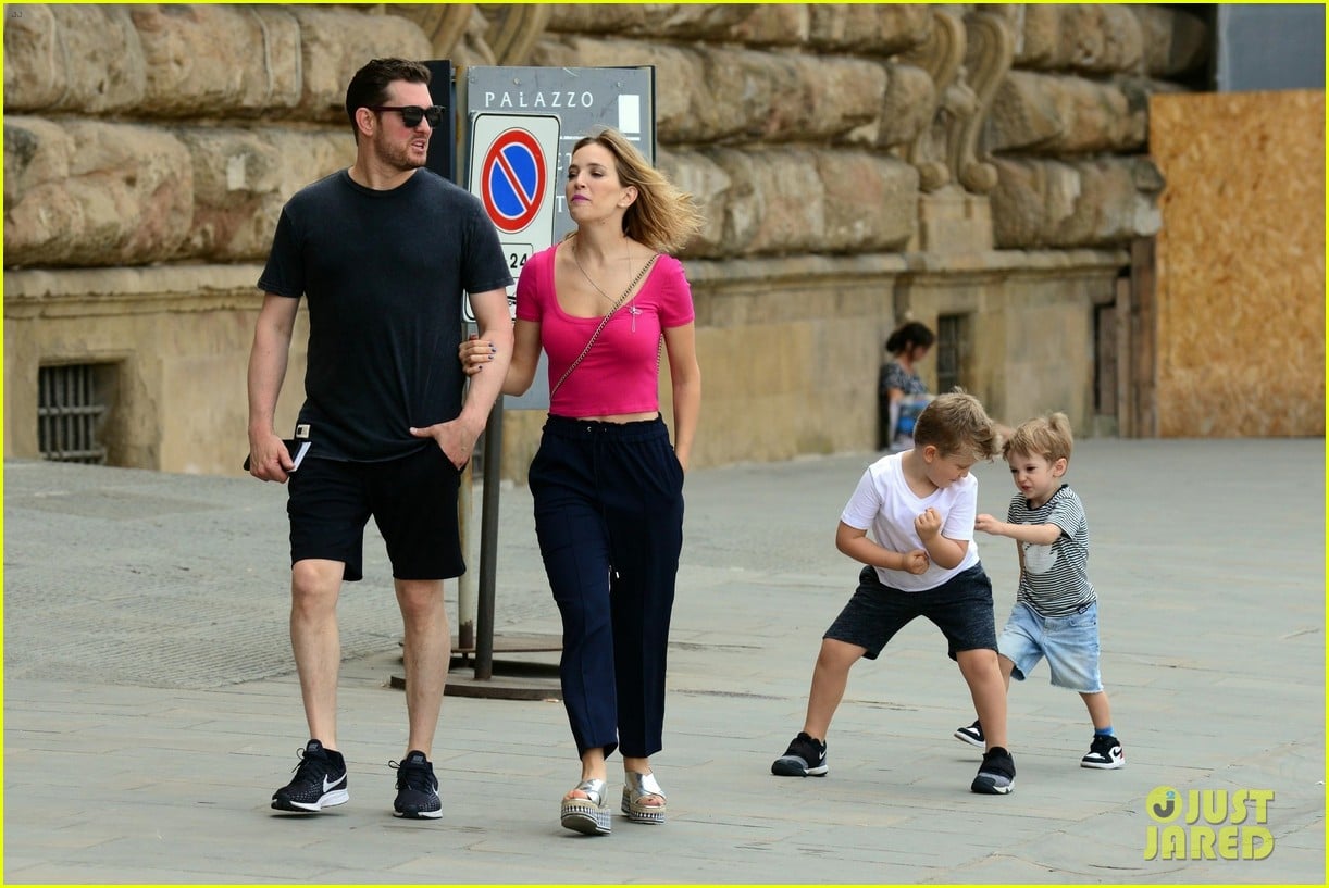 Michael Buble & Wife Luisana Take Family Trip to Italy with Their 3 ...