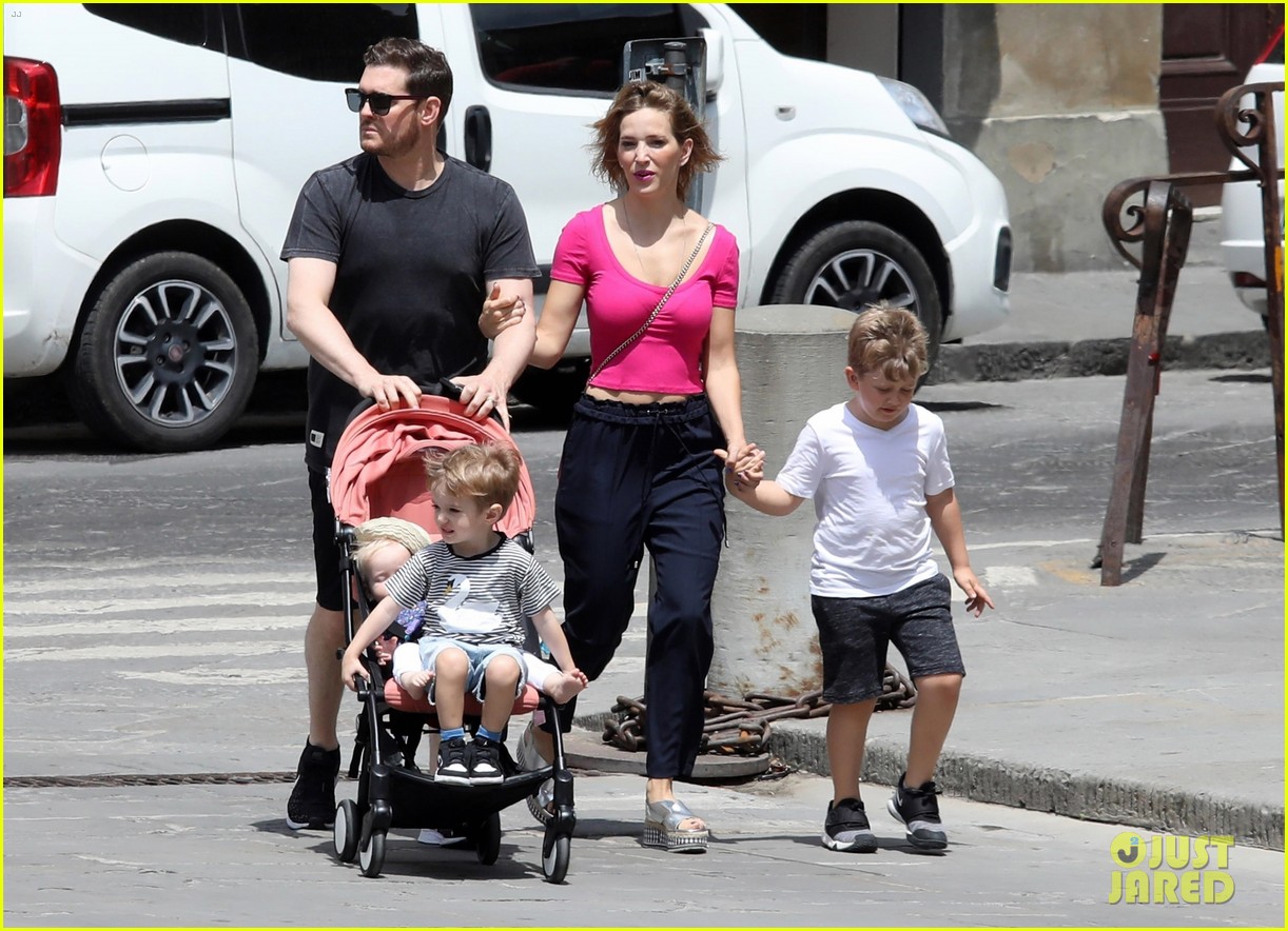Michael Buble & Wife Luisana Take Family Trip to Italy with Their 3 ...