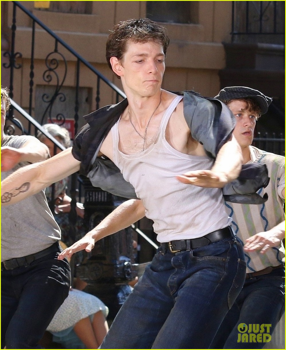Mike Faist & The Jets Film a 'West Side Story' Dance Scene!: Photo ...