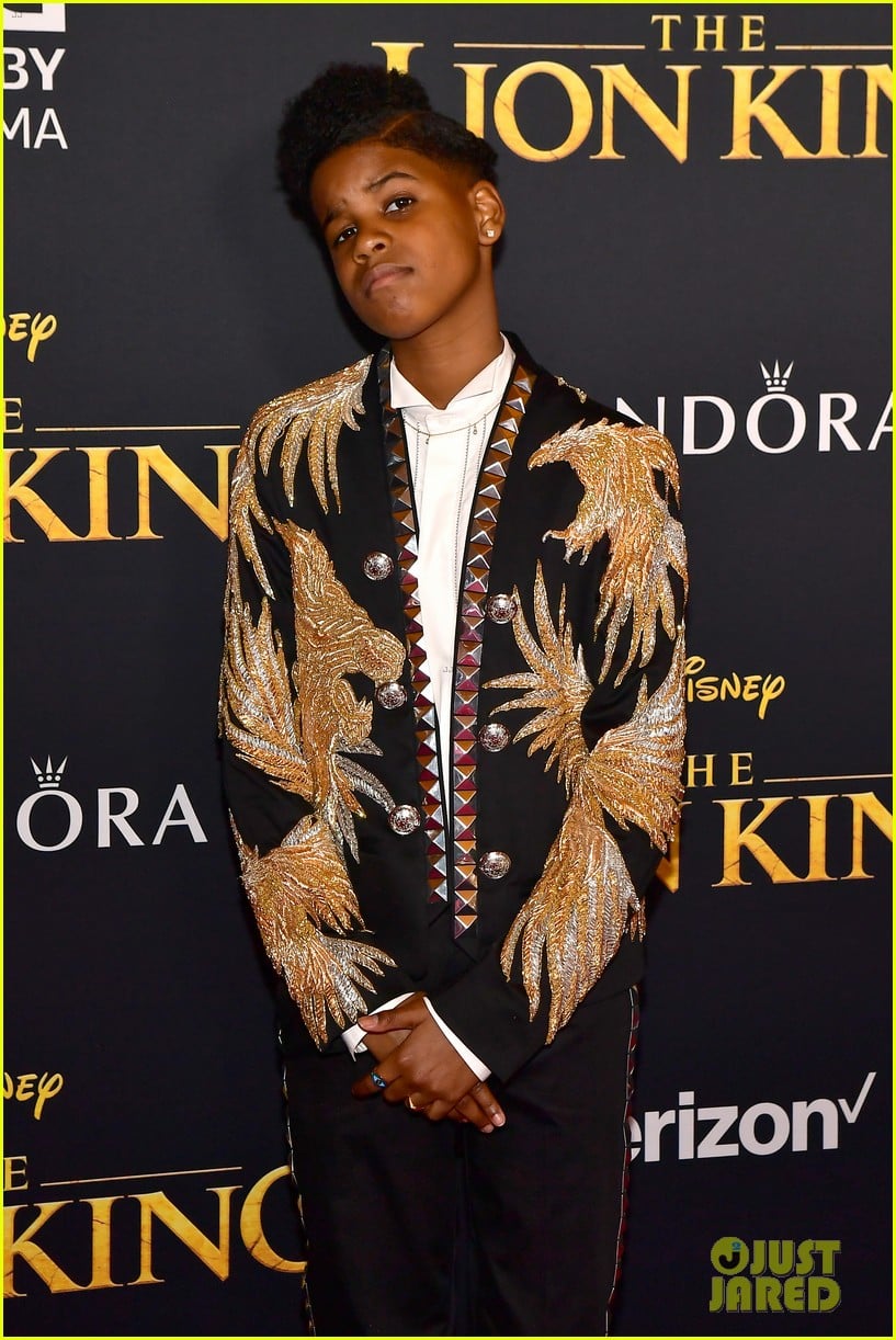 JD McCrary & Shahadi Wright Joseph Arrive in Style for 'The Lion King ...