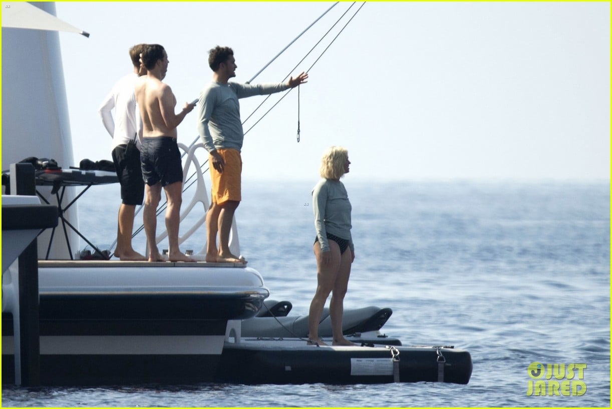 Katy Perry & Fiance Orlando Bloom Go for a Swim Together on Vacation in ...