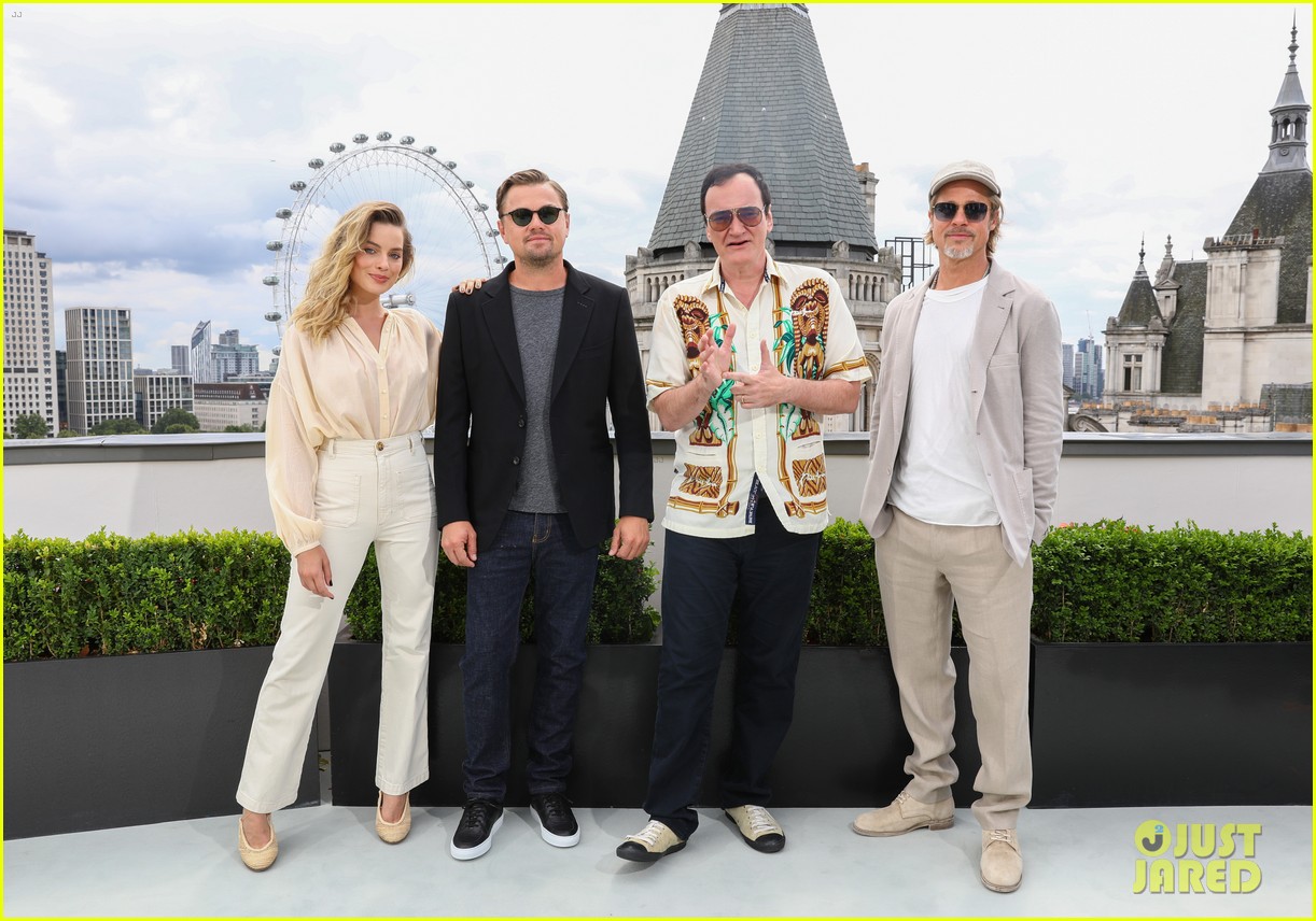 Leonardo DiCaprio, Margot Robbie & Brad Pitt Do More Press in London ...