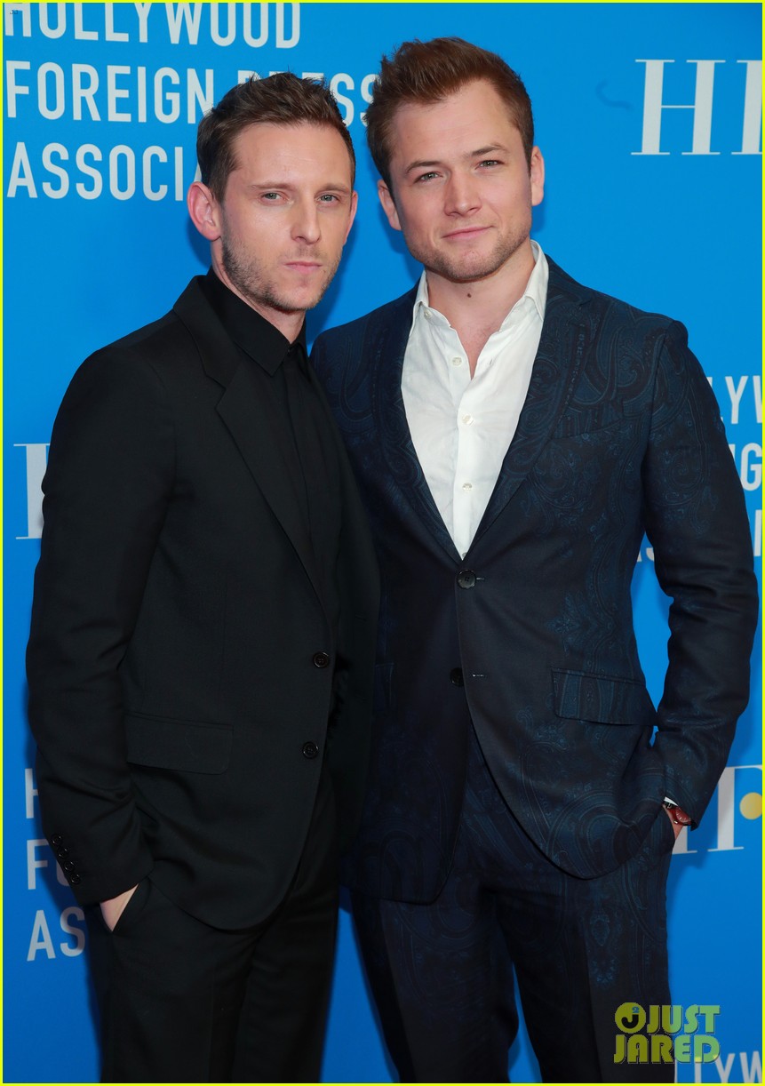 Taron Egerton & Jamie Bell Buddy Up at Hollywood Foreign Press Banquet ...