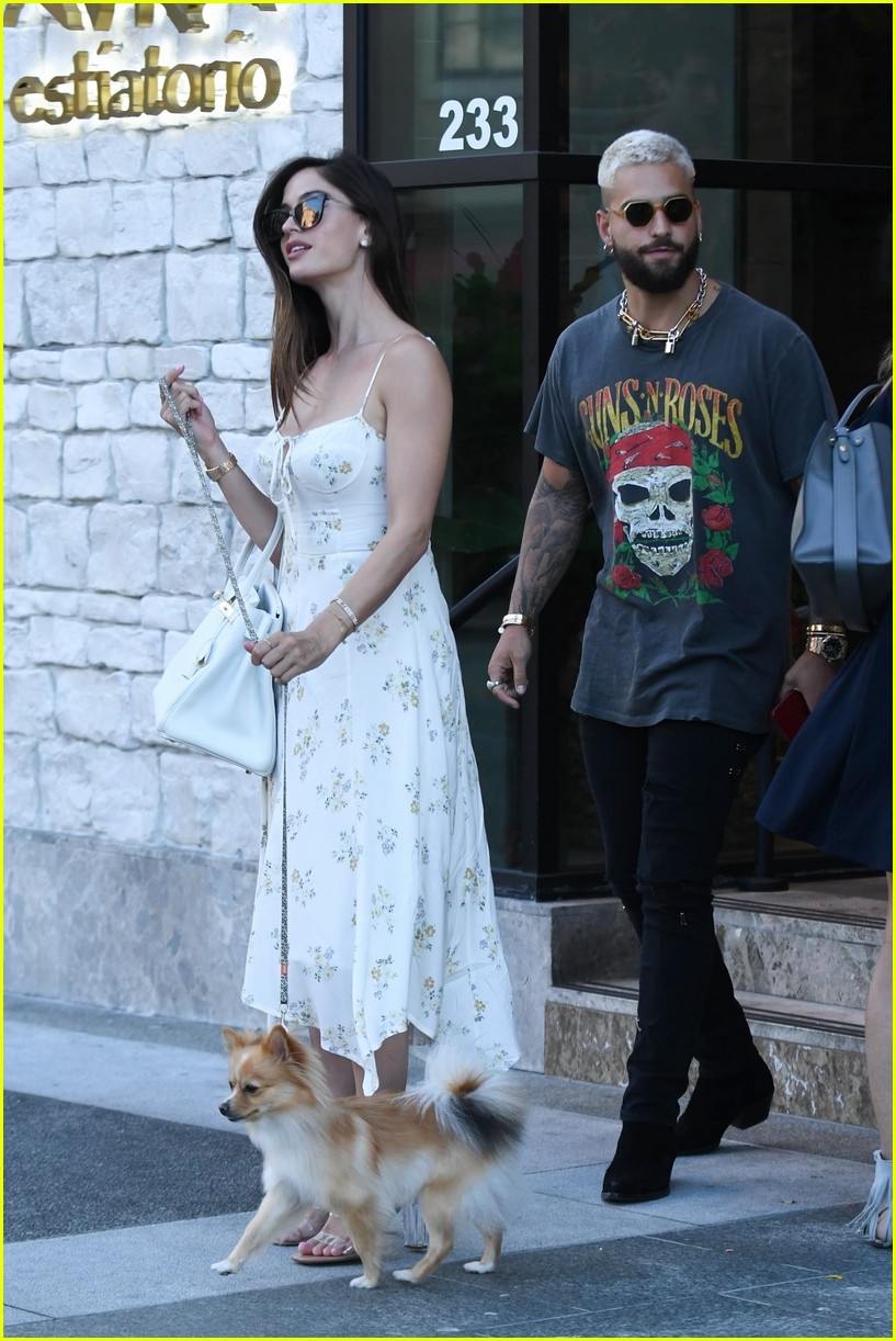 Maluma & Girlfriend Natalia Barulich Hit Up Their Favorite Spot For ...