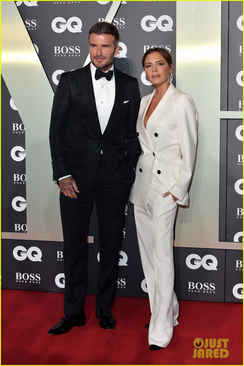 David, Victoria & Brooklyn Beckham Attend the GQ Men of the Year Awards ...