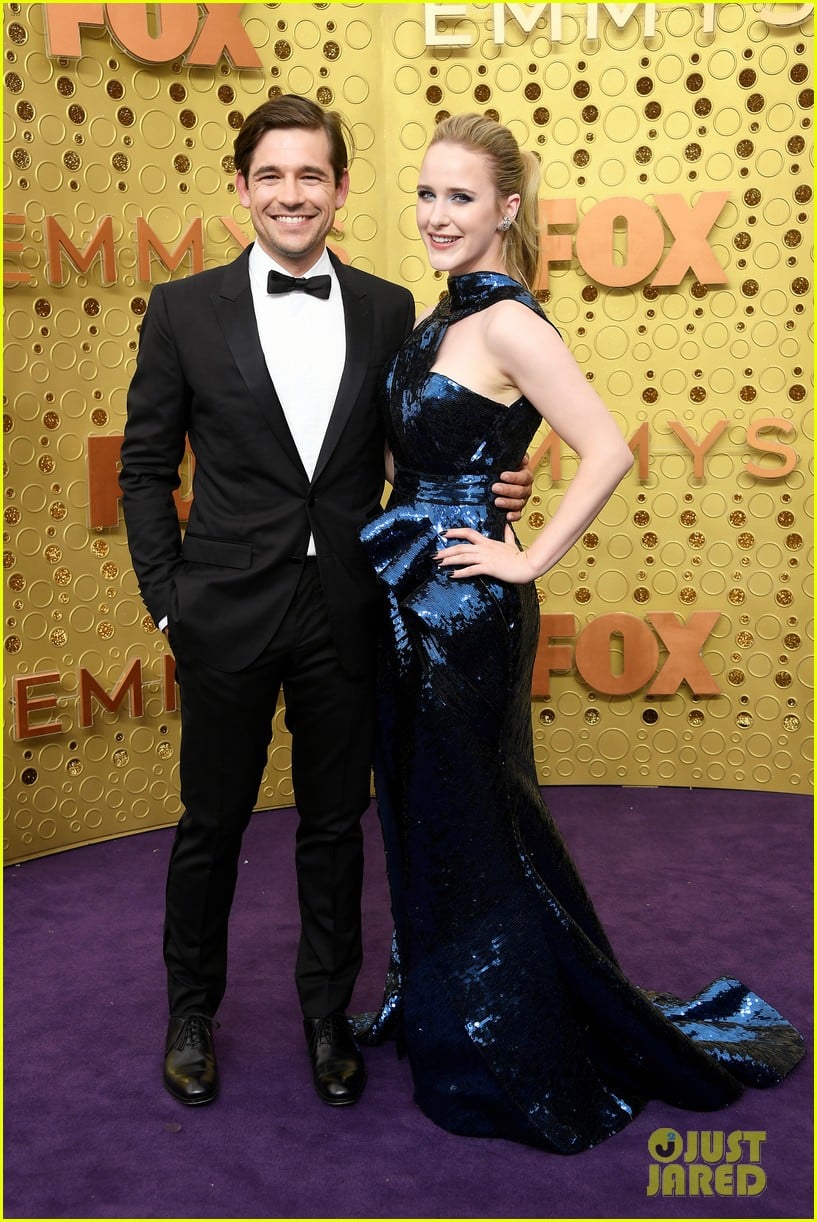 Nominee Rachel Brosnahan Sparkles at Emmys 2019 With Husband Jason ...
