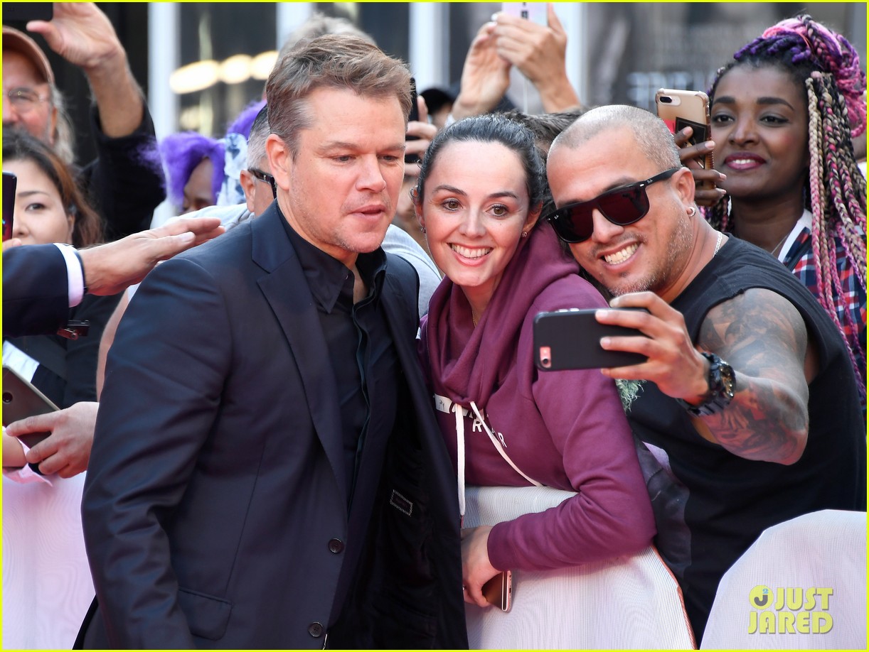 Matt Damon, Caitriona Balfe, & Christian Bale Premiere 'Ford v Ferrari ...