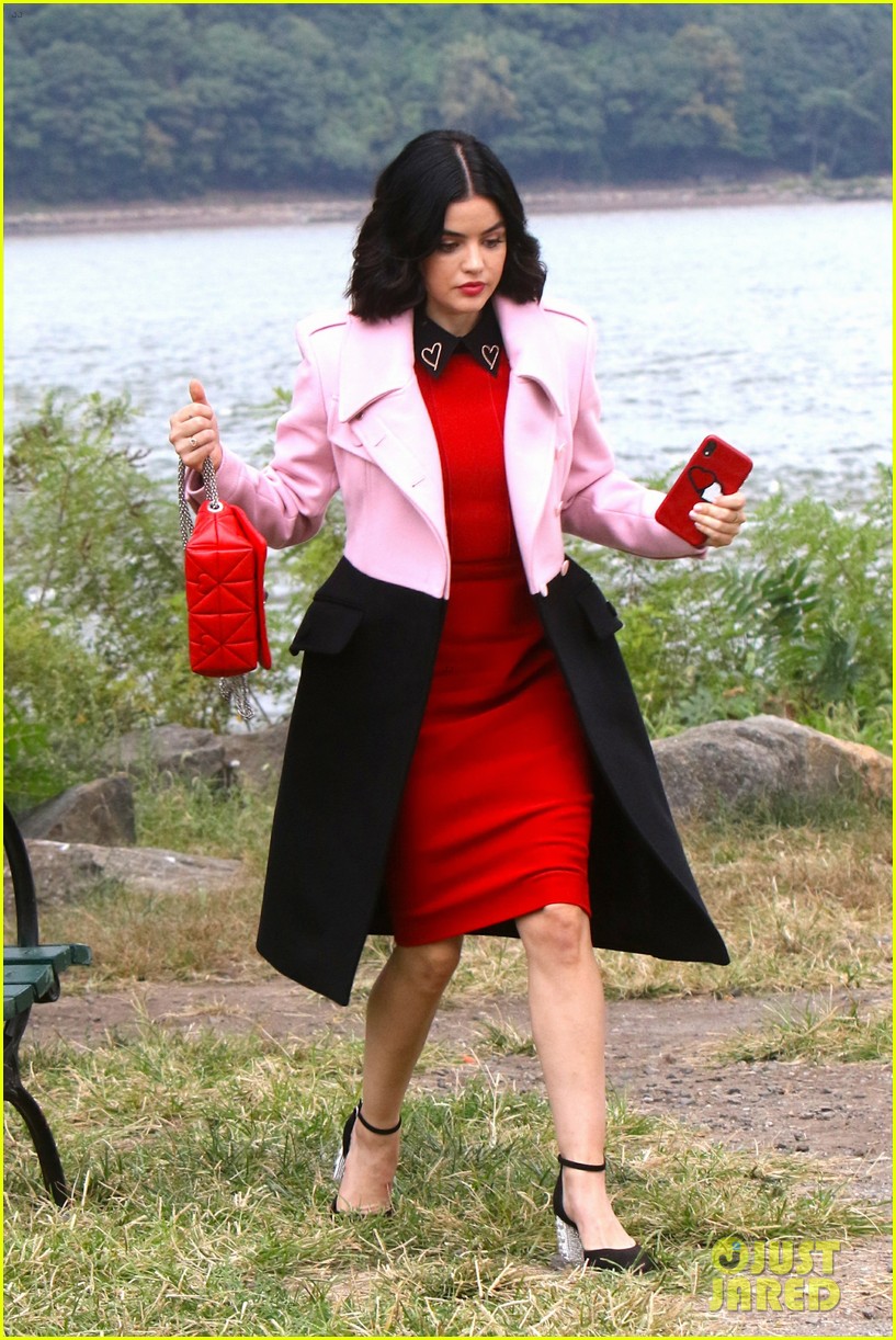 Lucy Hale Wows in Pink & Red on 'Katy Keene' Set: Photo 4354221 | Lucy ...