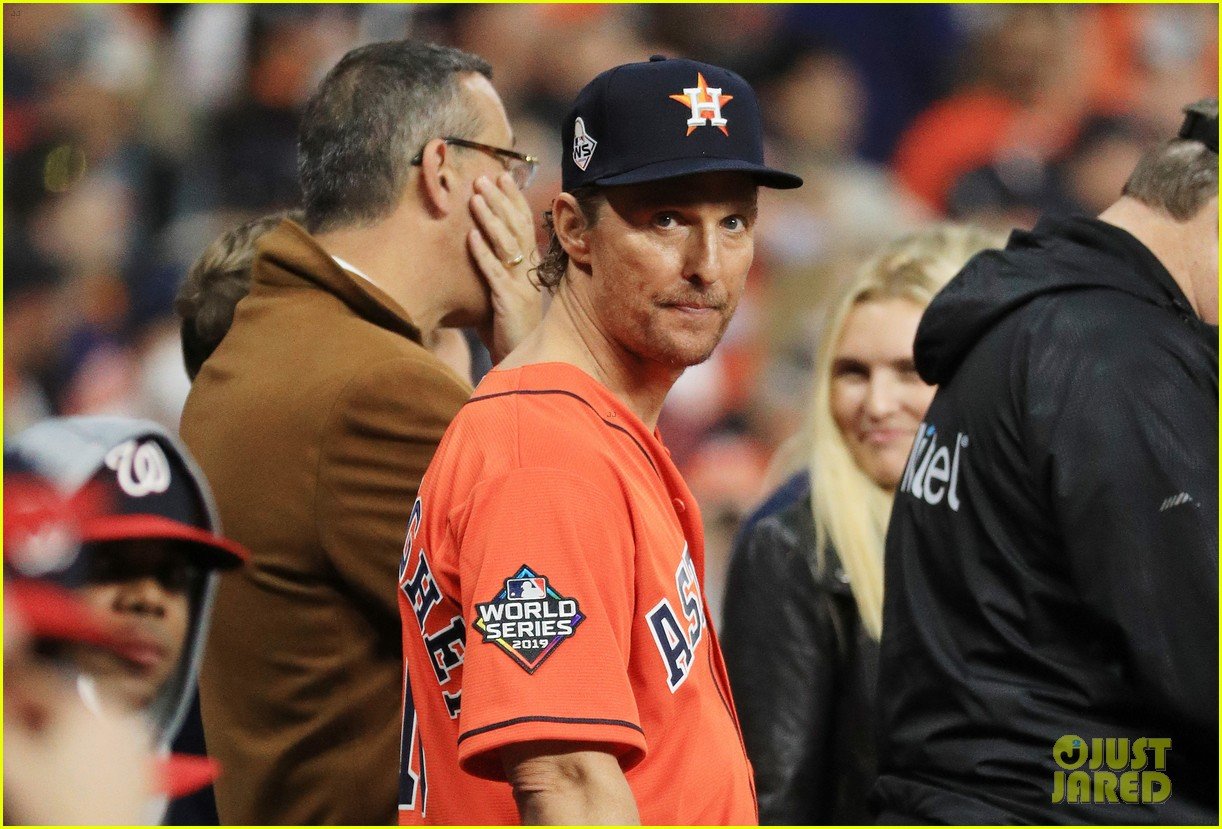 Matthew McConaughey Cheers On Houston Astros at World Series 2019 ...