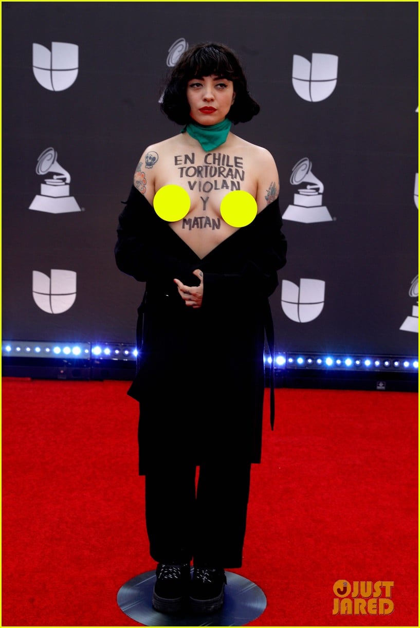 Chilean Singer Mon Laferte Exposes Herself at Latin Grammys to Protest ...