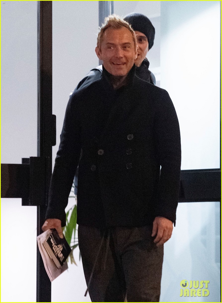 Jude Law is All Smiles While Leaving His Riff Raff Production Company ...