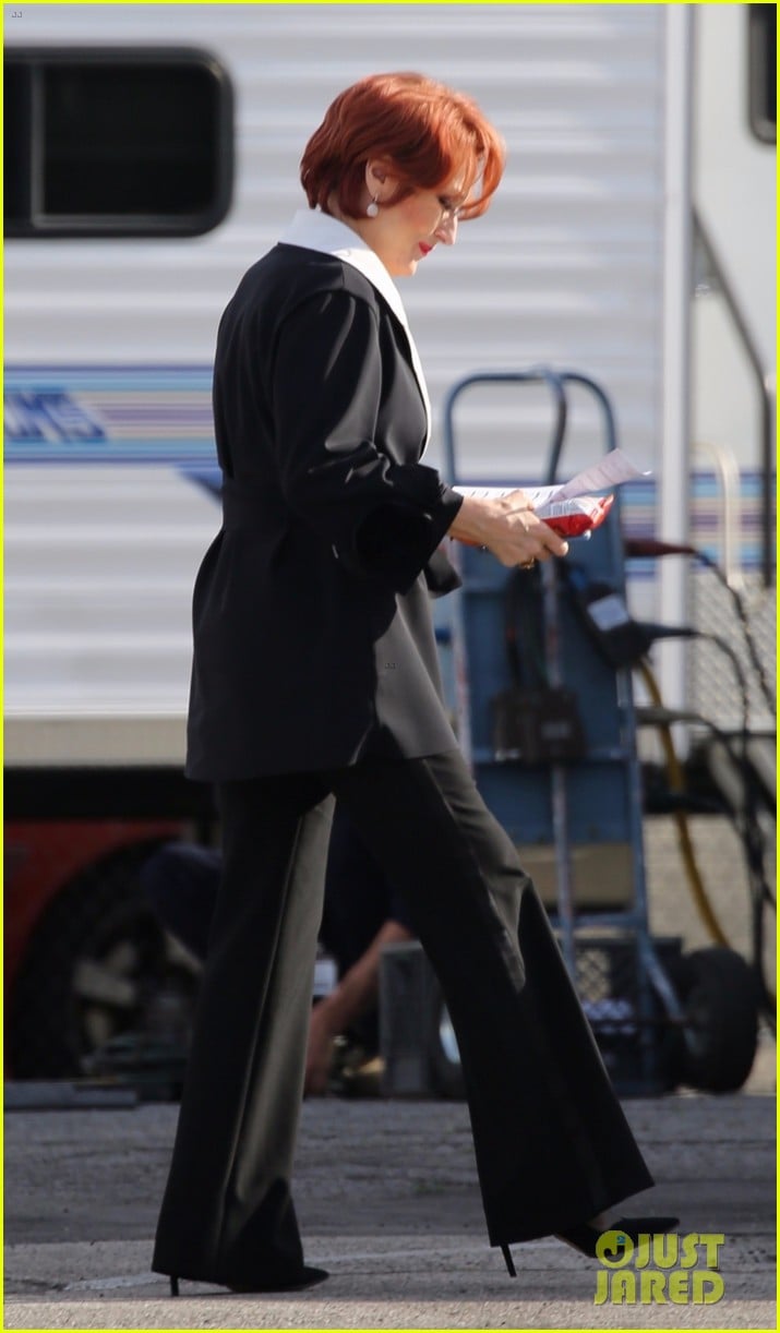 Meryl Streep Spotted in Her Red Wig on 'The Prom' Movie Set!: Photo ...