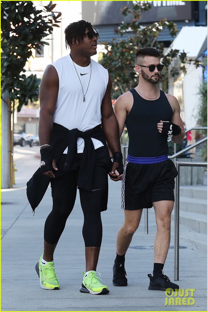 NFL Player Ryan Russell & Boyfriend Corey O'Brien Show Off PDA Ahead of ...