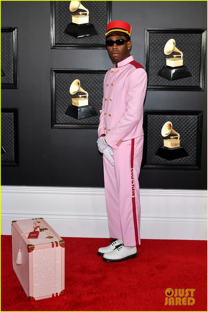 Tyler the Creator Wears Pink Bellhop Outfit to Grammys 2020: Photo ...