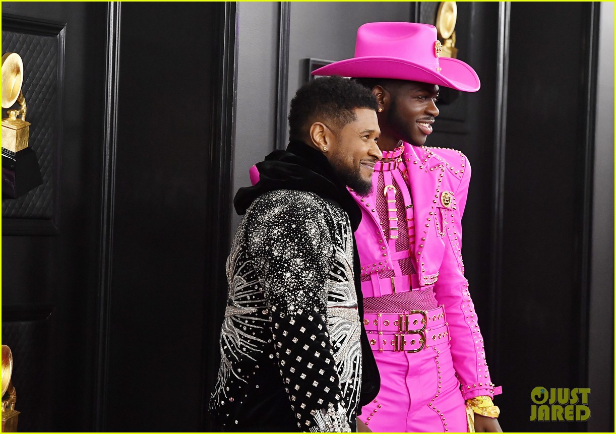 Usher Shows Off Super Studded Jacket at Grammys 2020 Ahead of Prince ...