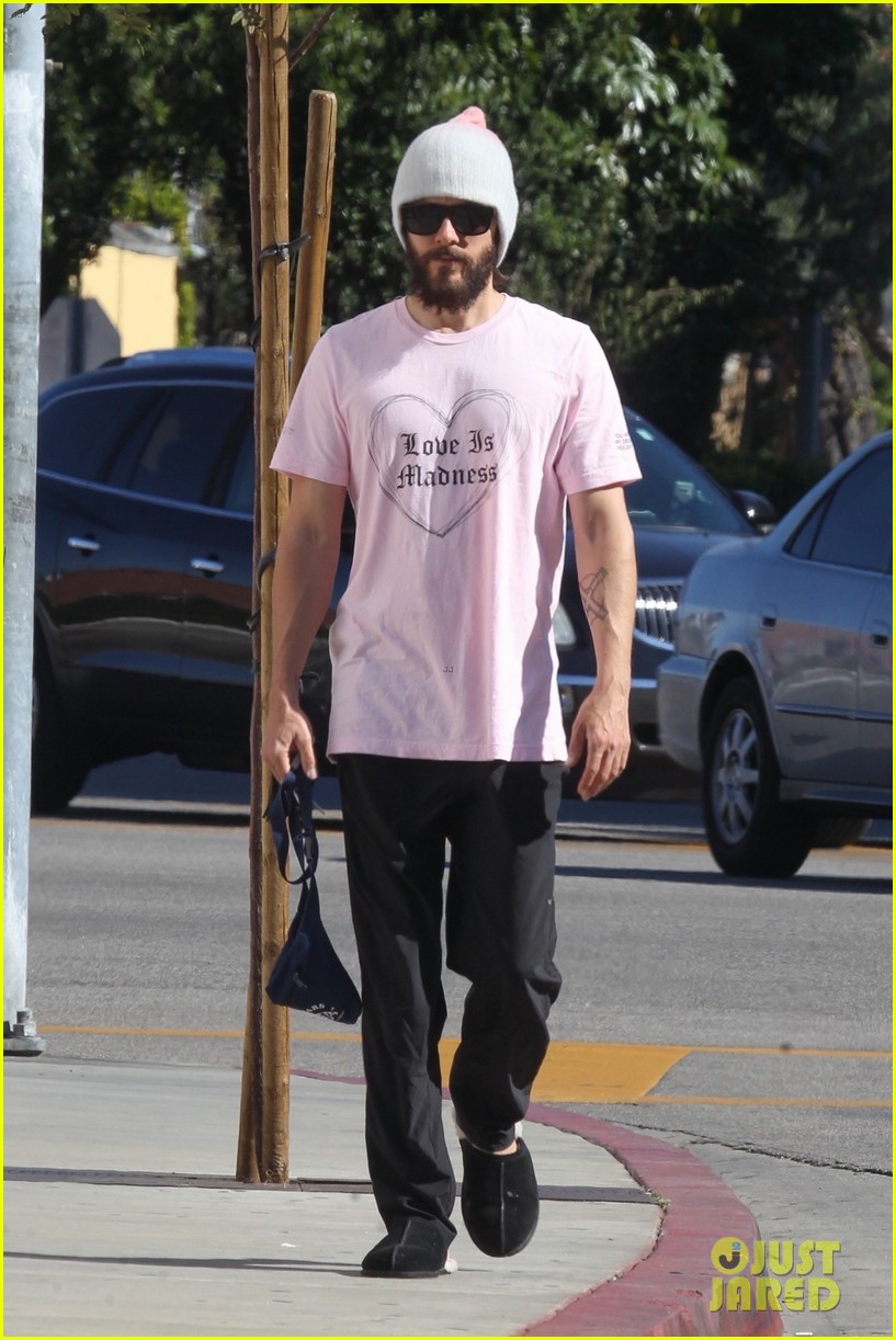 Jared Leto Wears 'Love is Madness' Shirt While Shopping in Weho: Photo ...