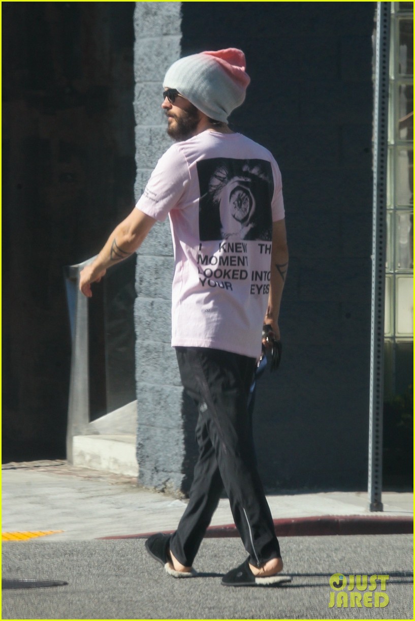 Jared Leto Wears 'Love is Madness' Shirt While Shopping in Weho: Photo ...