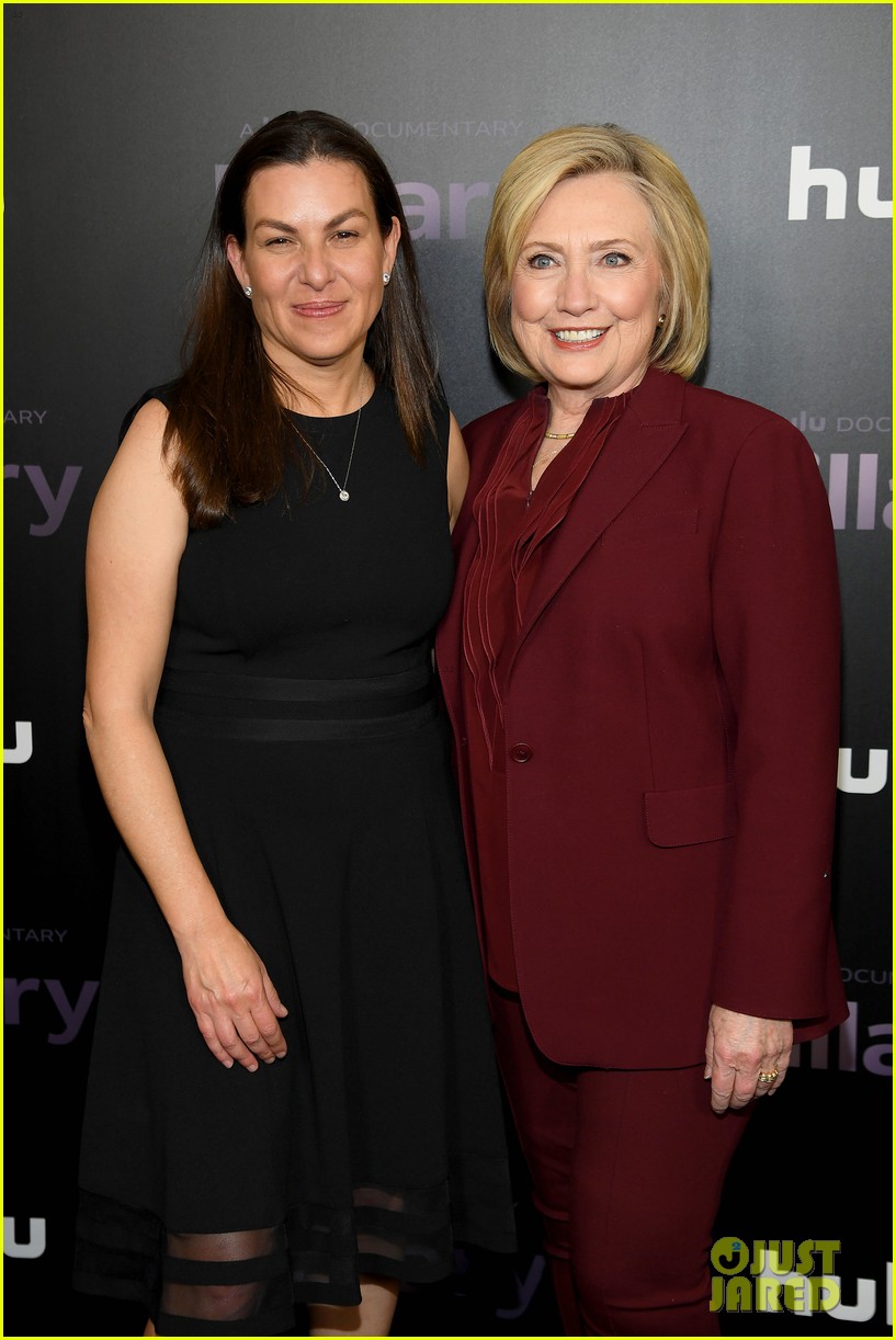 Hillary Clinton Rocks Red Suit at Hulu's 'Hillary' Premiere in NYC ...