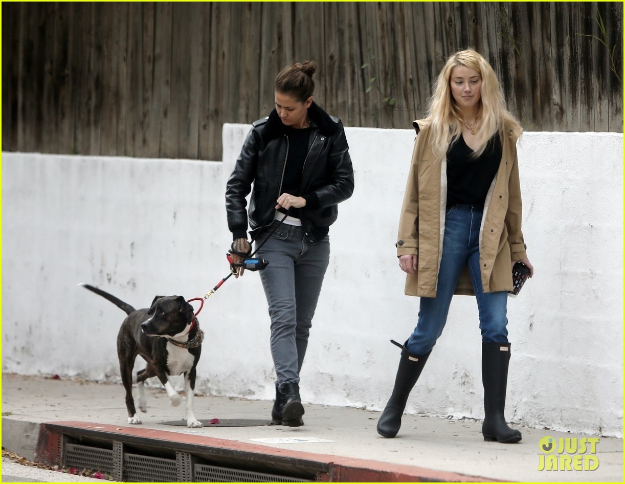 Amber Heard & Girlfriend Bianca Butti Step Out to Walk the Dog: Photo ...