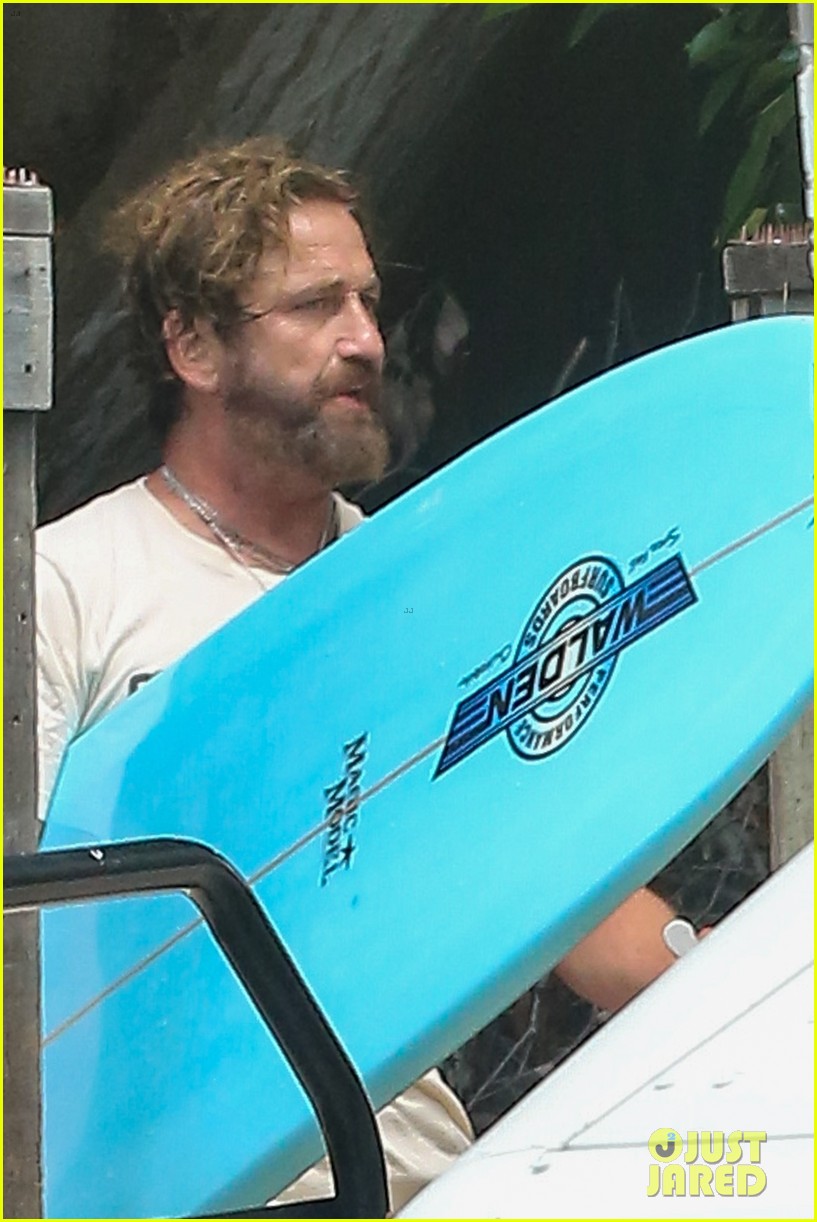 Gerard Butler Hits the Beach with Joel Kinnaman Again for Another Surf ...