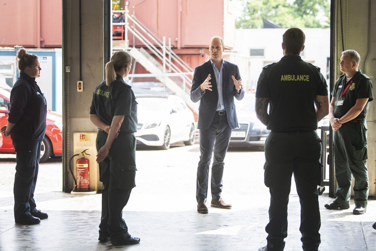 Prince William Takes His Temperature Before First Public Appearance ...