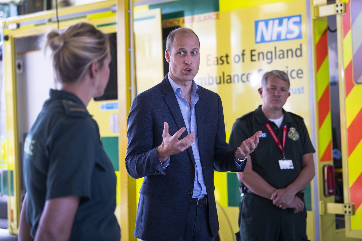 Prince William Takes His Temperature Before First Public Appearance ...