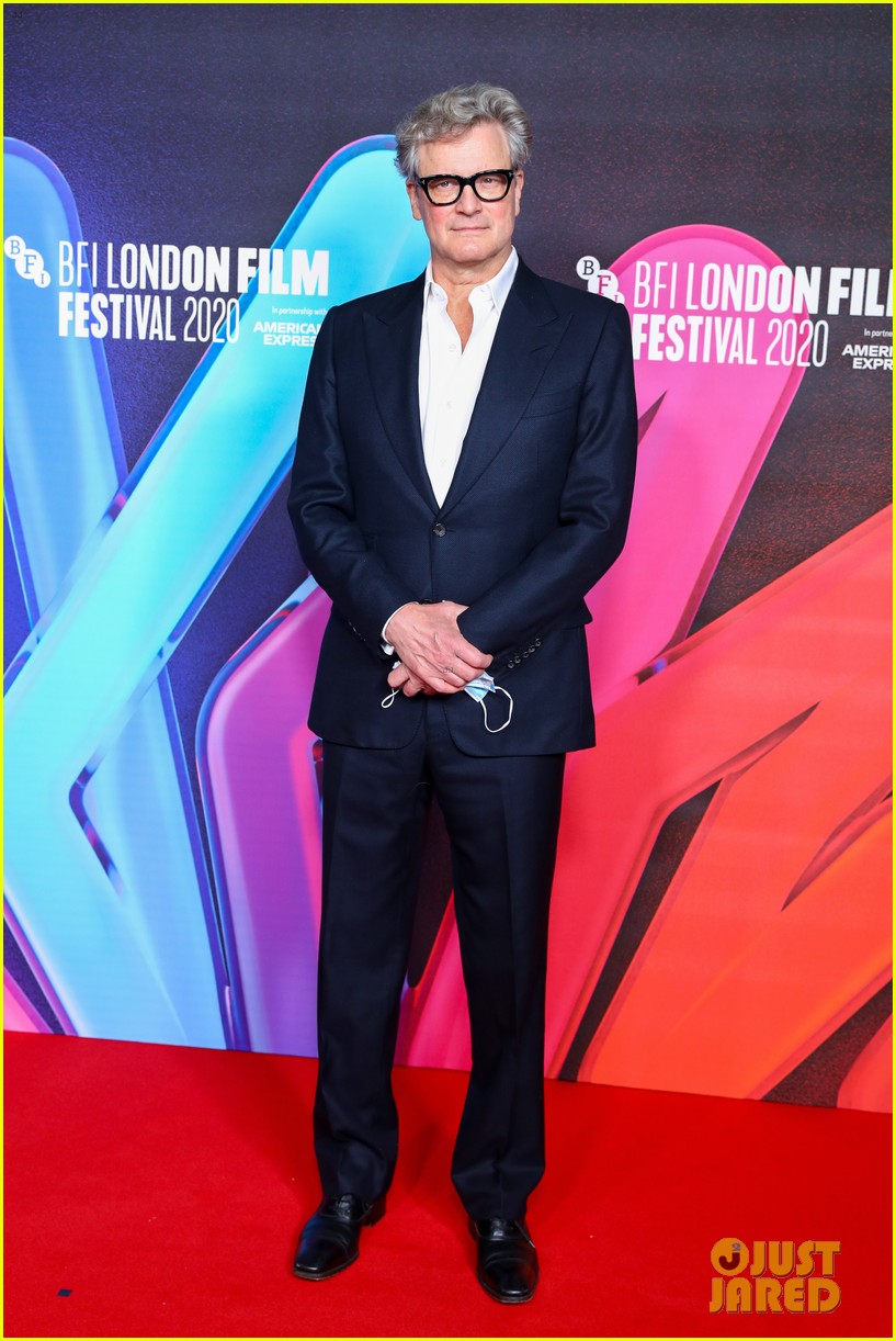 Colin Firth Attends Socially Distanced 'Supernova' Premiere in London ...