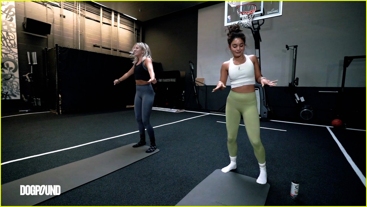 Vanessa Hudgens Takes Fans Into the Dogpound for a Workout with BFF GG ...